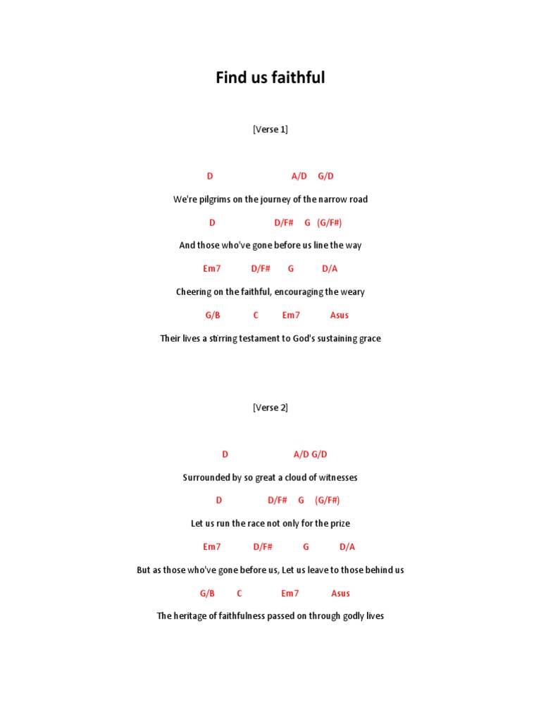 Find Us Faithful | PDF