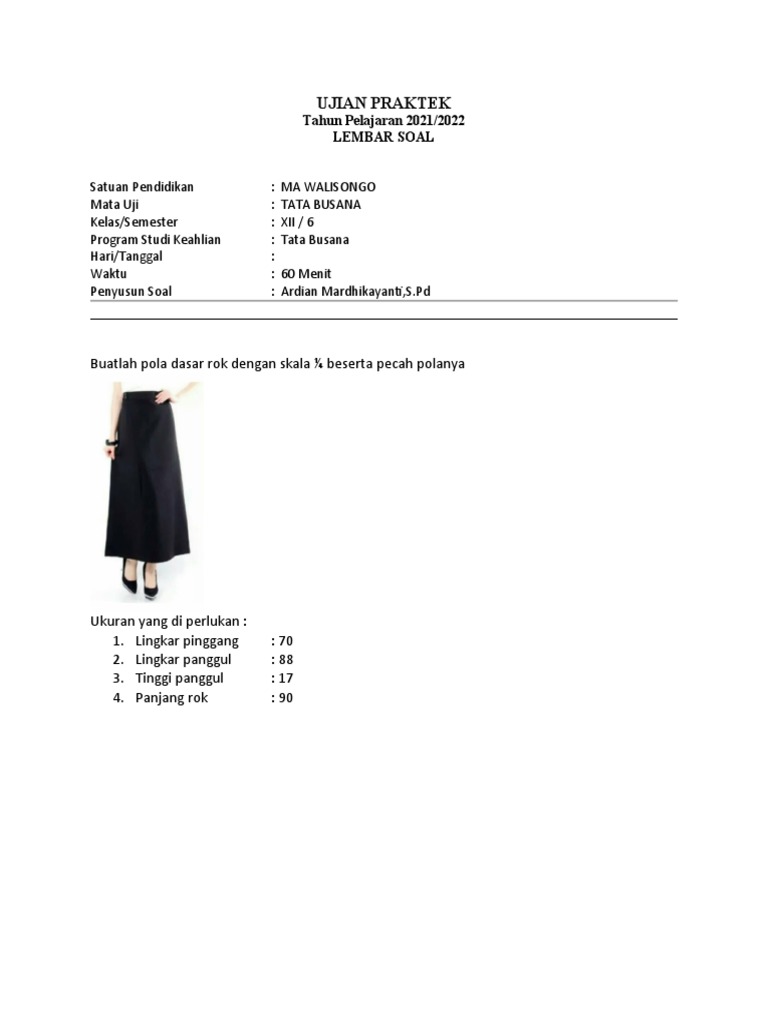 Ujian Praktek KLS Xii 2022 | PDF | Karier & Perkembangan