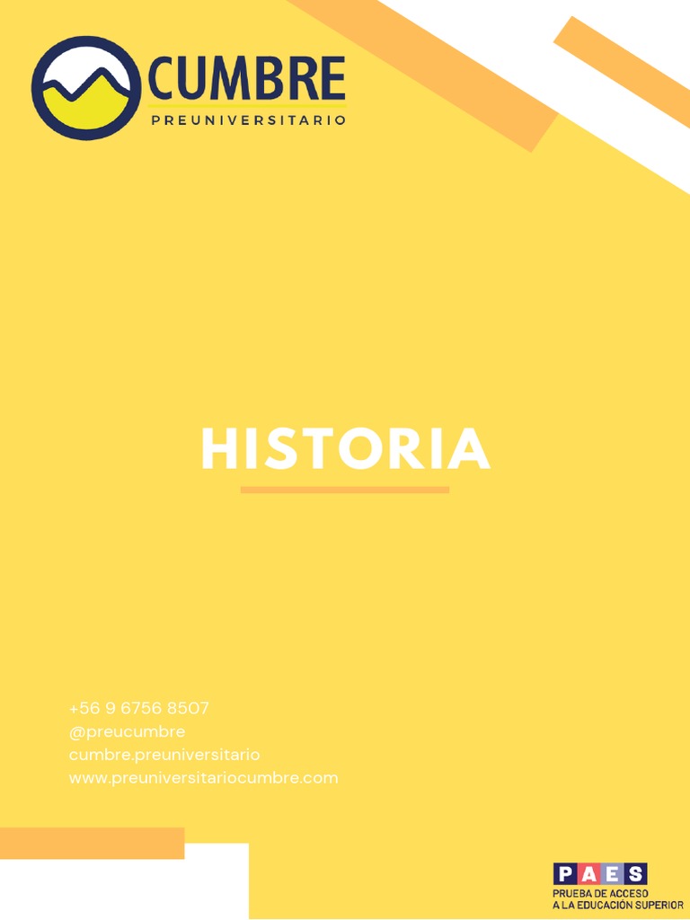 Ensayo PAES Historia y Ciencias Sociales - Preuniversitario Cumbre | PDF | Chile | Derechos humanos
