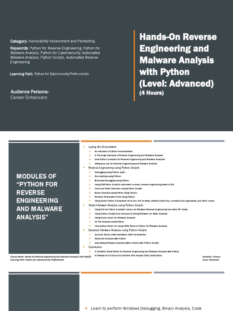 Python For Reverse Engineering And Malware Analysis Pdf Python Programming Language Malware 0634