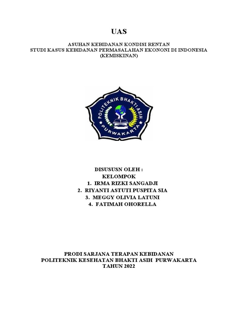 Uas Askeb Kondisi Rentan Permasalahan Ekonomi Di Indonesia (Kemiskinan) | PDF