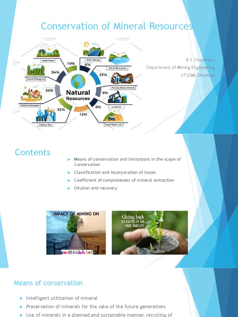 Conserving Mineral Resources Through Efficient Extraction and Use | PDF | Mining | Resource