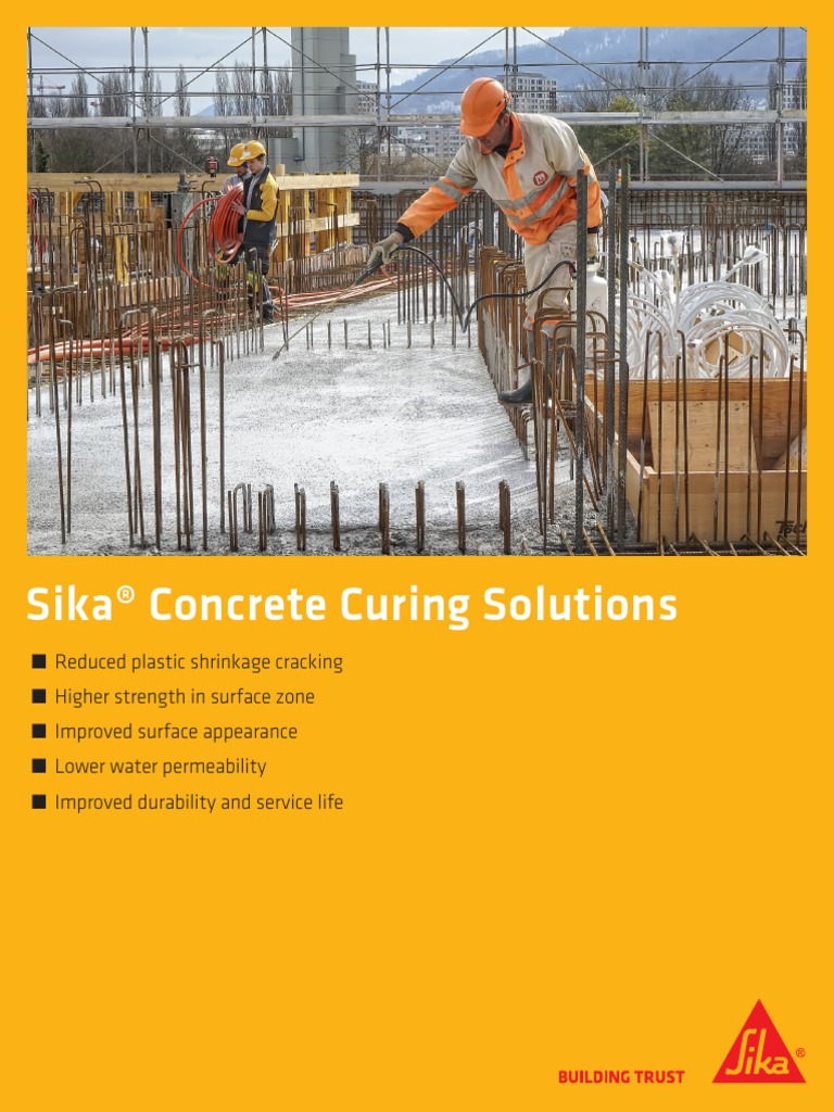 Sika Concrete Curing Solutions | PDF | Concrete | Paint