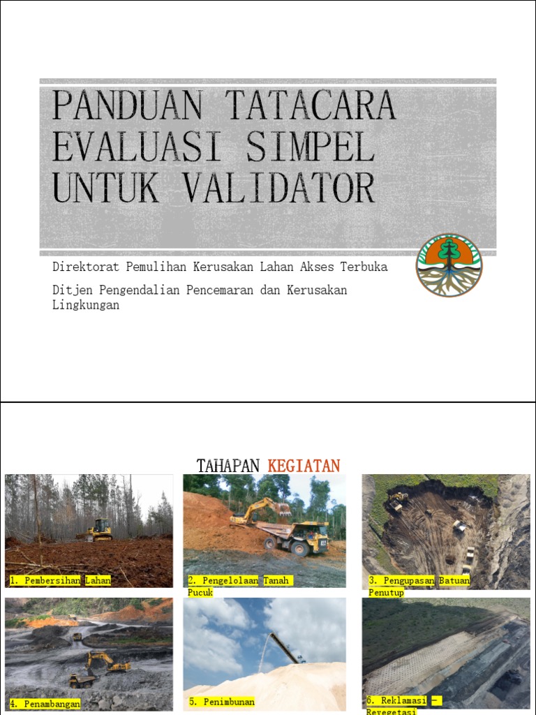 Panduan Tatacara Evaluasi Simpel KKL Untuk Validator - 2021 | PDF