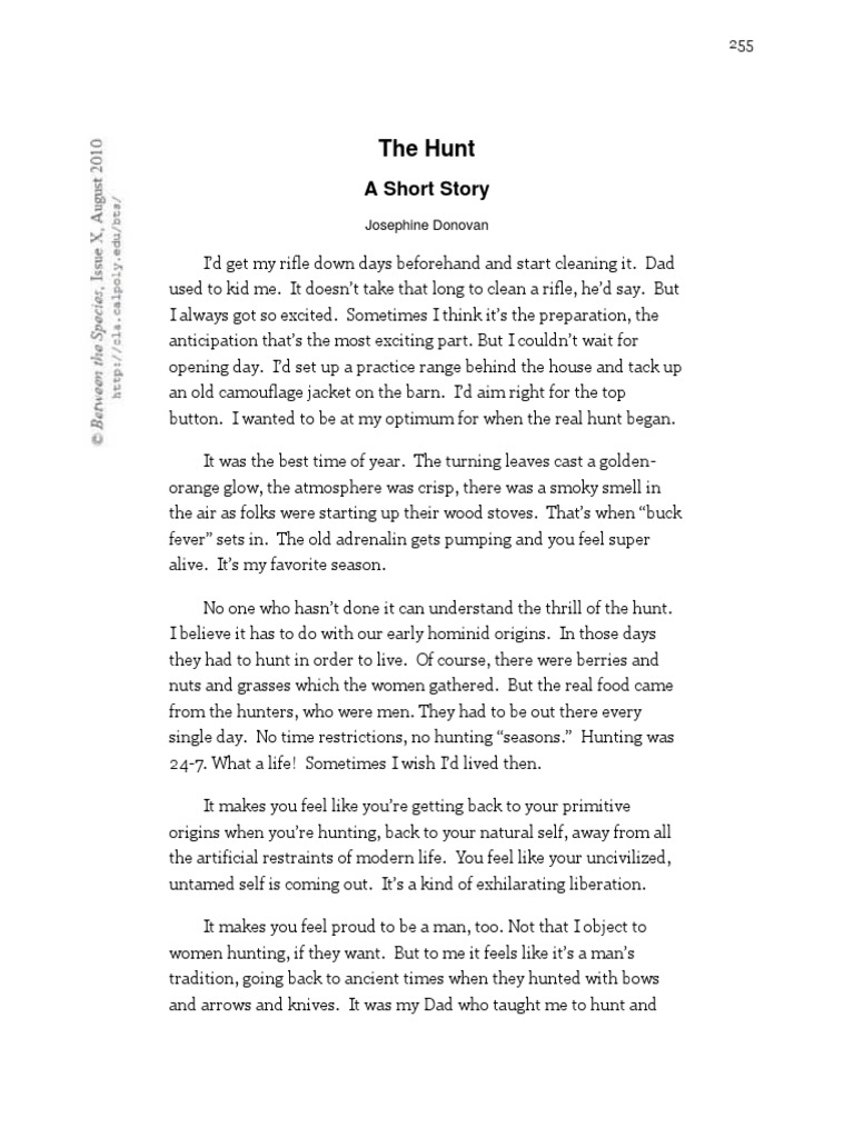 The Hunt - A Short Story | Download Free PDF | Hunting