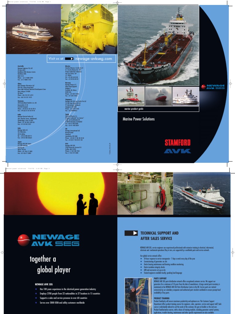 Marine Power Solutions Overview | PDF | Electric Generator | Electricity