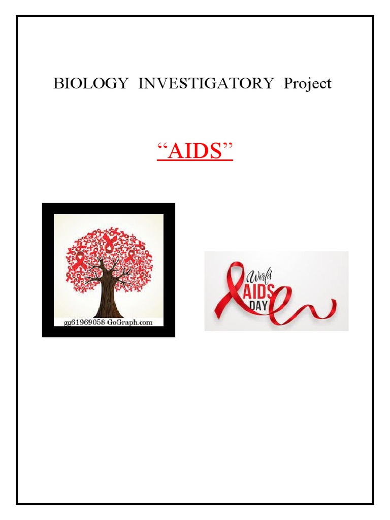 Class 12 Biology Project on AIDS | PDF | Hiv/Aids | Hiv