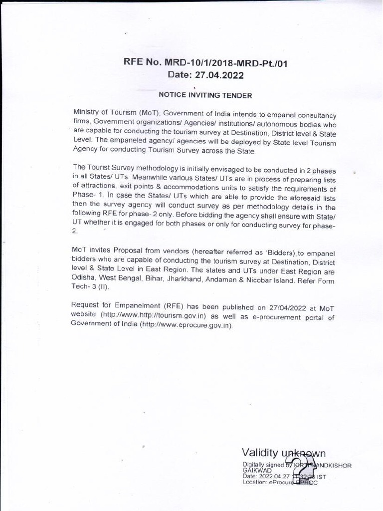 Ministry of Tourism East 20-5-22 | PDF | Arbitration | Business
