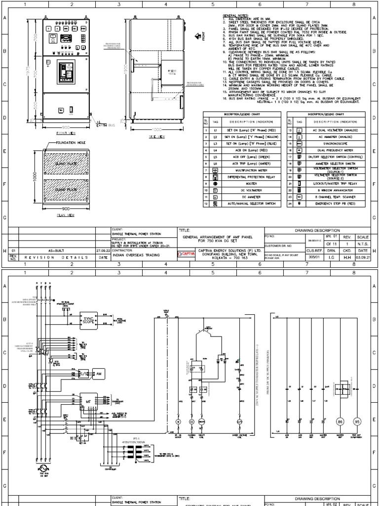 DG Synch Control Relay Panel | PDF | Electronic Engineering | Computer ...