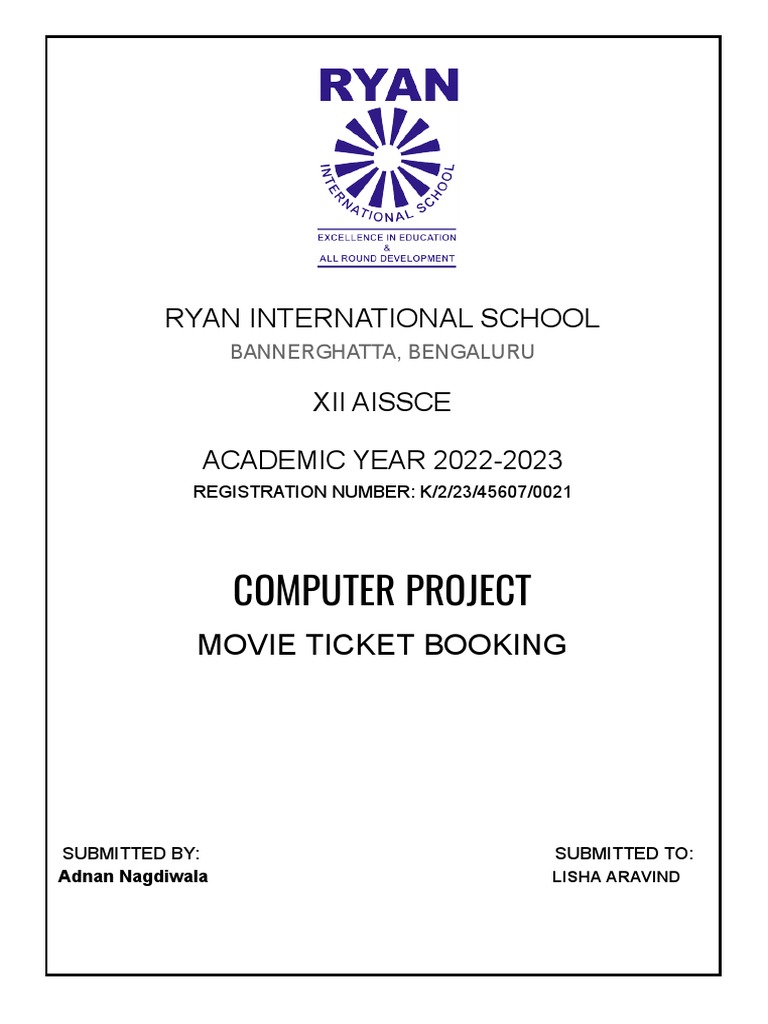 Movie Ticket Booking System in Python and MySQL | PDF | Sql | Databases
