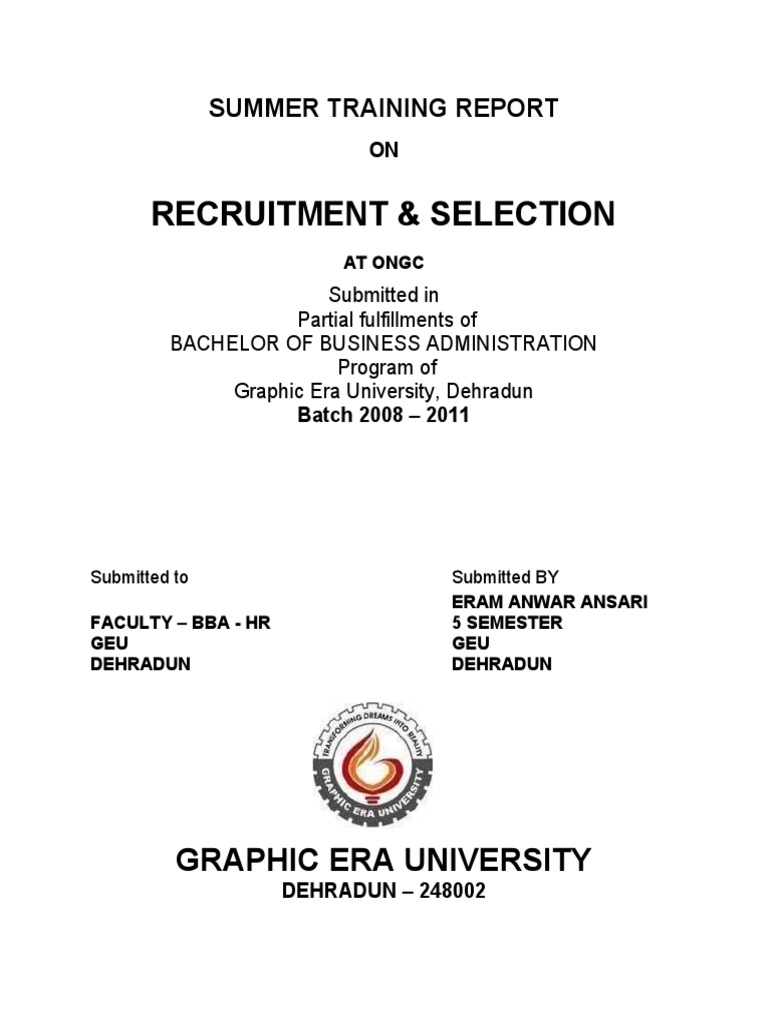 HR ONGC | PDF | Recruitment | Petroleum