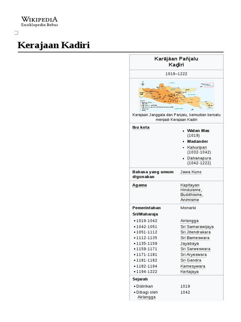 Kerajaan Kadiri | PDF