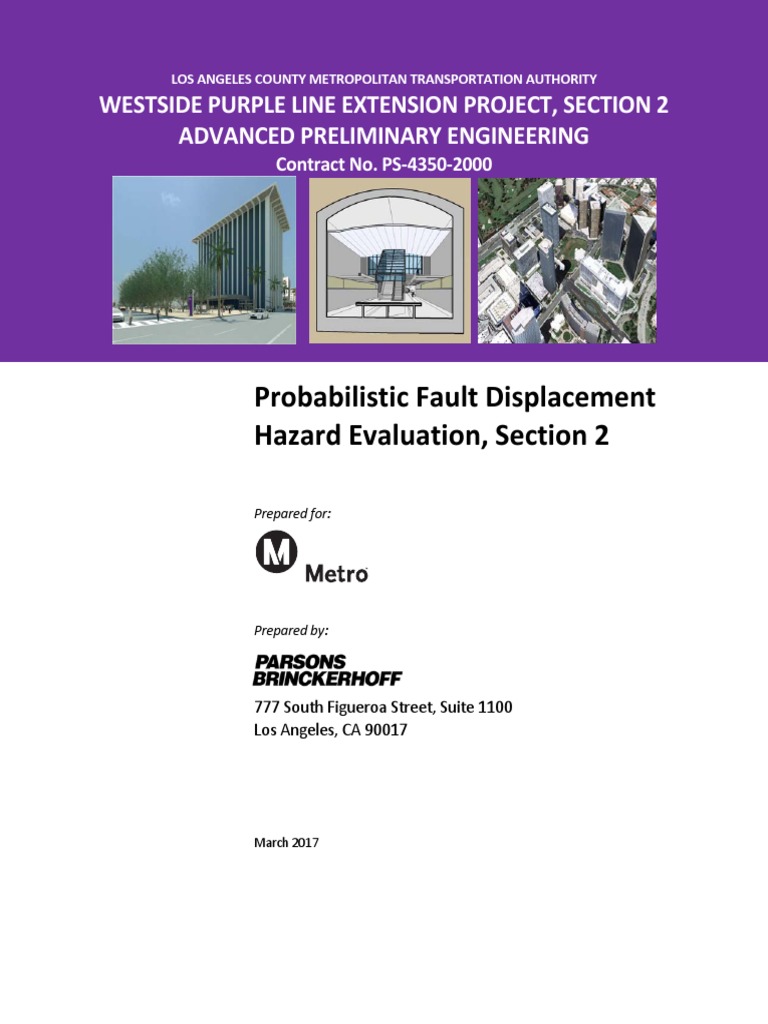 LA Metro Purple Line Fault Risk | PDF | Earthquakes | Fault (Geology)