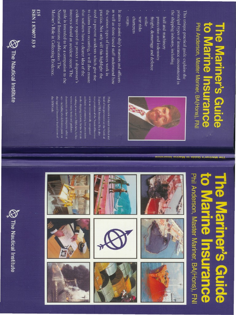 The Mariner's Guide To Marine Insurance, by Capt.P.Anderso.0I-95 | PDF