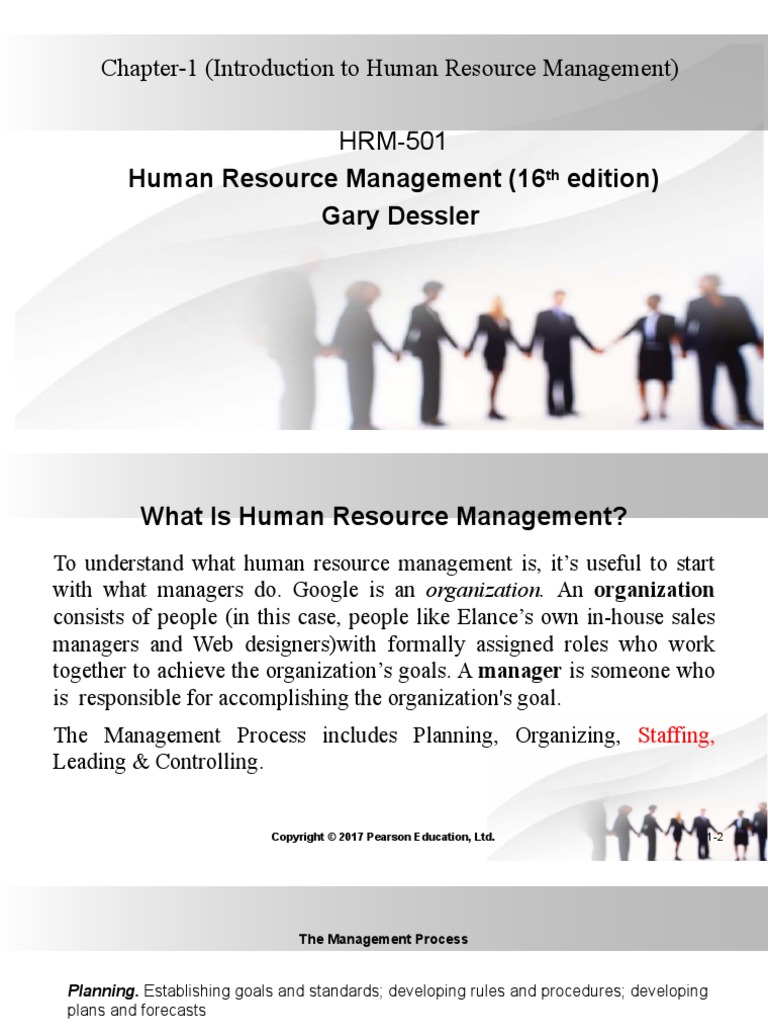 HRM 301 Chapter 1 | PDF | Human Resource Management | Human Resources