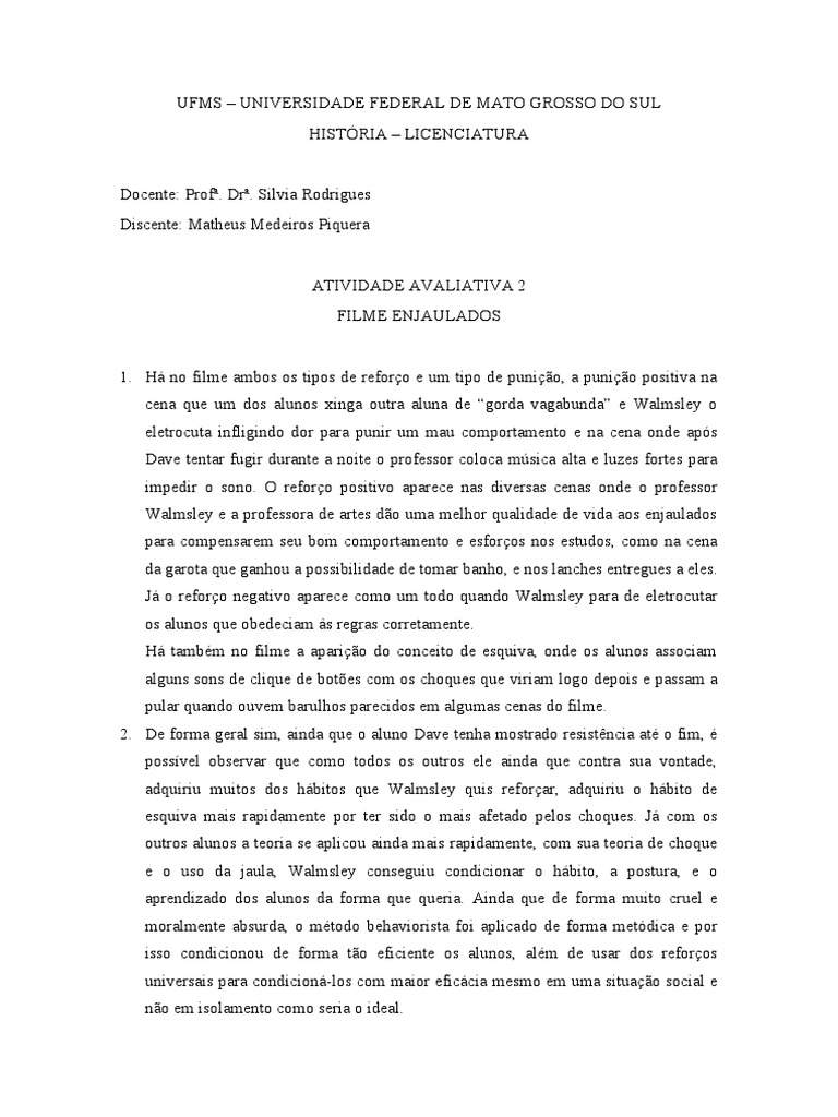 Atividade Avaliativa 2 - Matheus Medeiros Piquera - História | PDF ... Atividade Avaliativa 2 - Matheus Medeiros Piquera - História | PDF ...