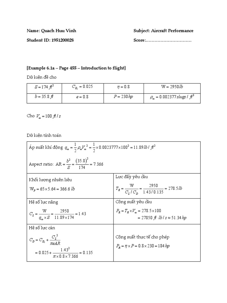 Aircraft Performance | PDF