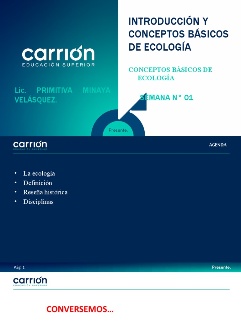 Semana 01-Conceptos Basicos de Ecologia - Medio Ambiente | PDF | Ecología | Charles Darwin