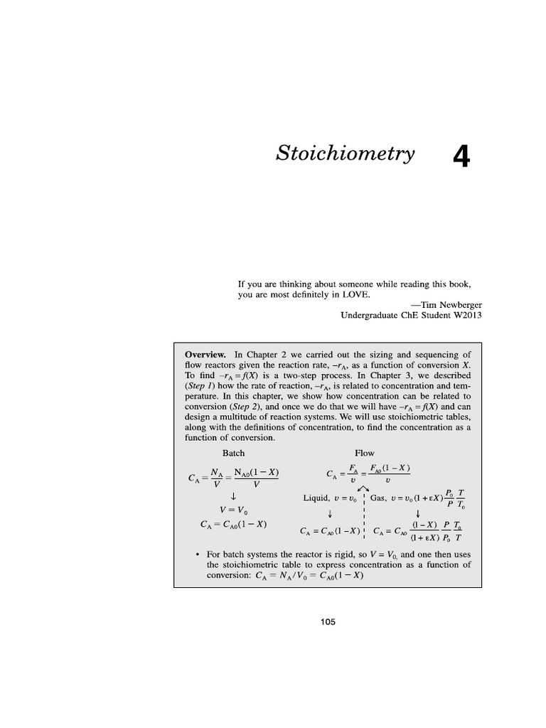 Chapter 04 Stoichiometry | PDF