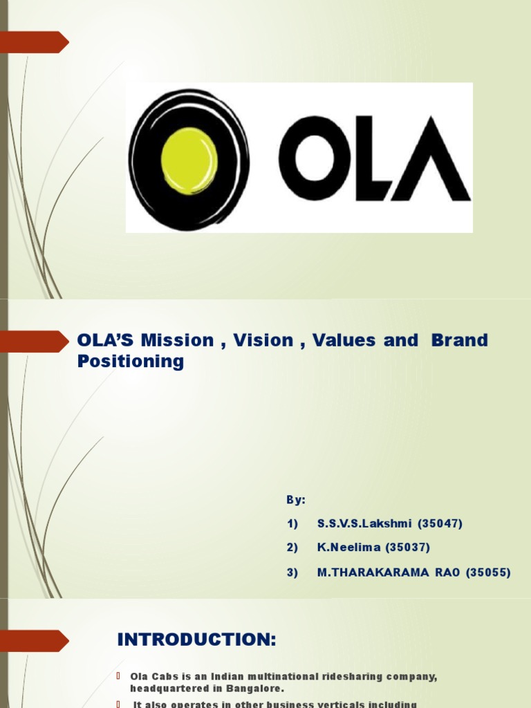 Ola | PDF | Economies | Business