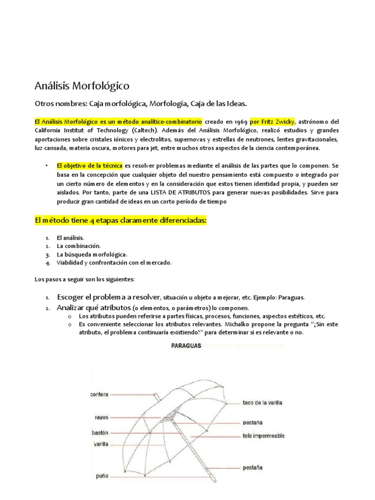 Análisis Morfológico: Método y Aplicaciones | PDF | Cuentacuentos | Marca