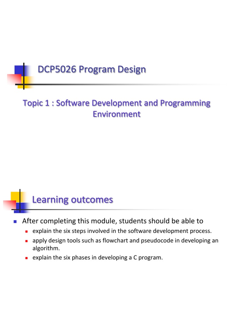 Topic 01 | PDF | Computer Programming | Programming