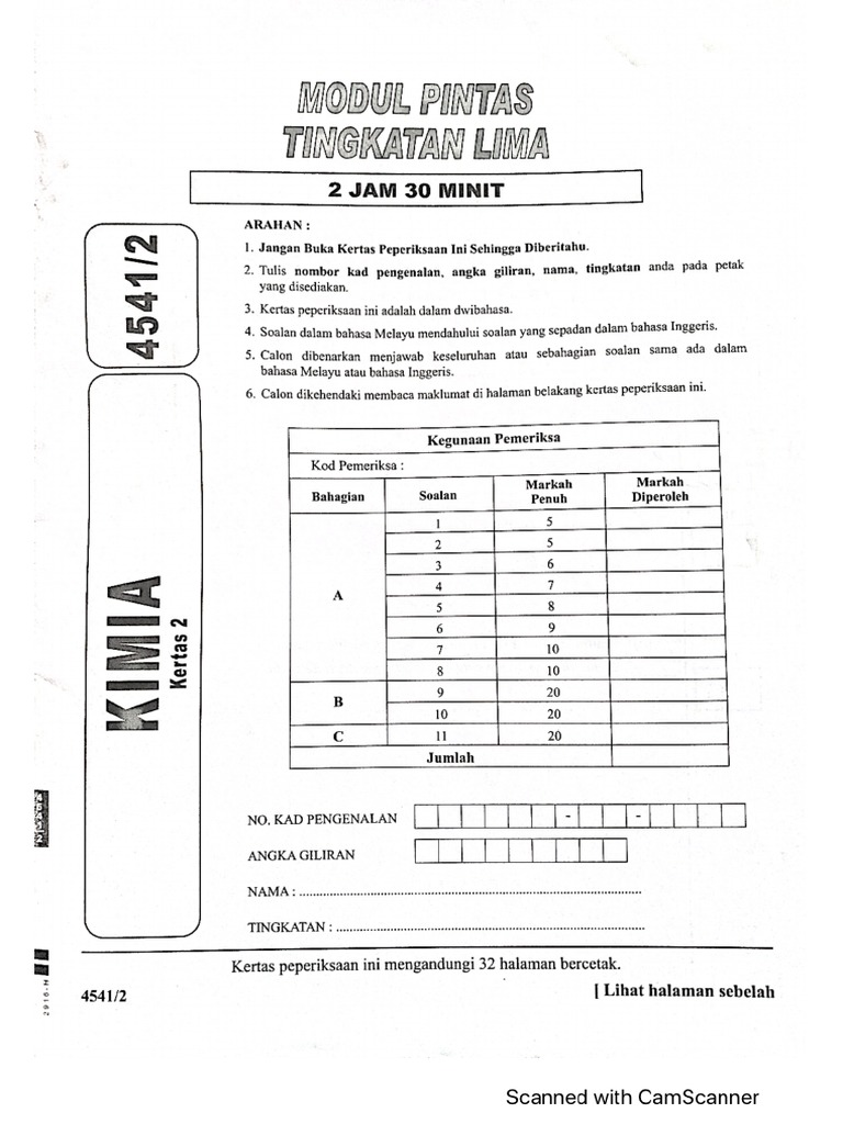 Selangor Set 2 Paper 2 | PDF