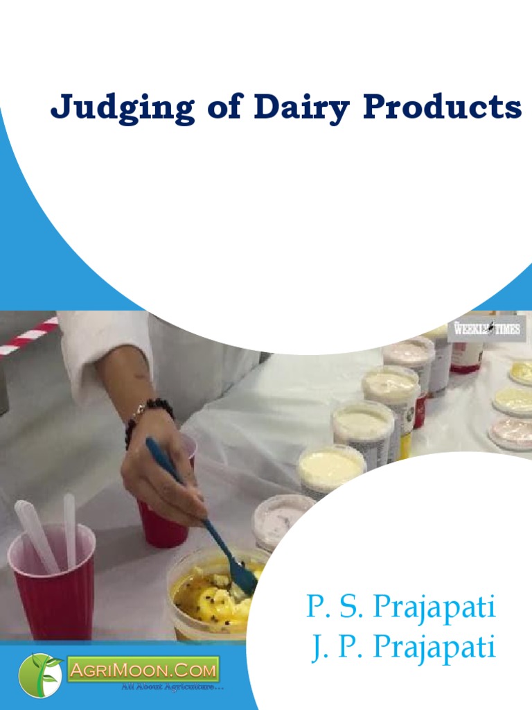 Judging of Dairy Products | PDF | Perception | Senses
