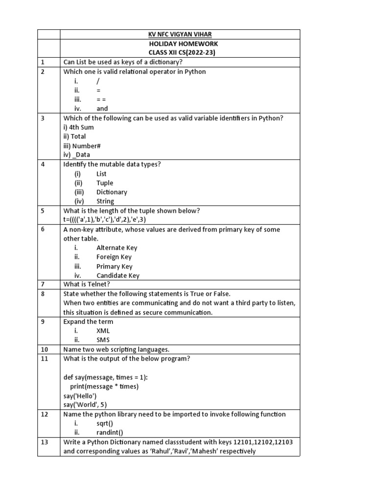 Xii CS | PDF | Computer Network | Information Technology Management