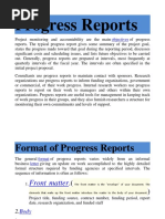 6 Months Progress Report | PDF | Finance & Money Management