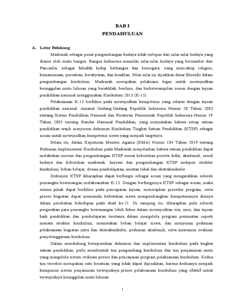 Dokumen 1 KTSP | PDF