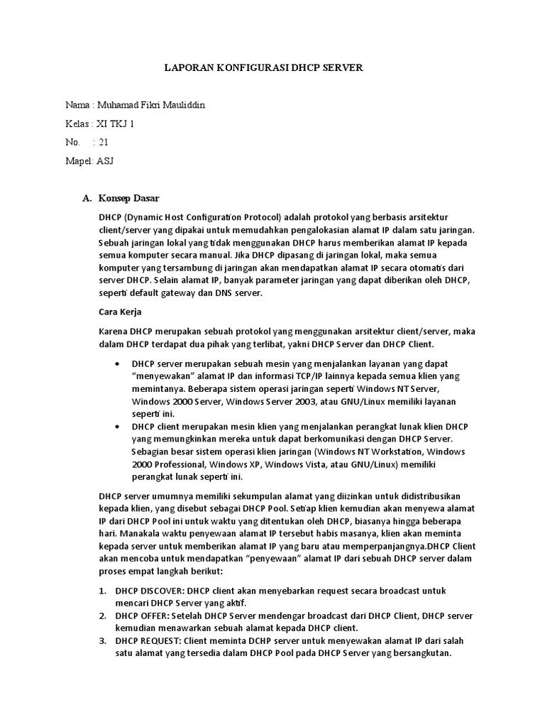 Contoh Laporan ASJ | PDF