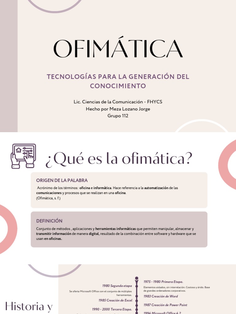 OFIMATICA | PDF | Microsoft | Microsoft Office