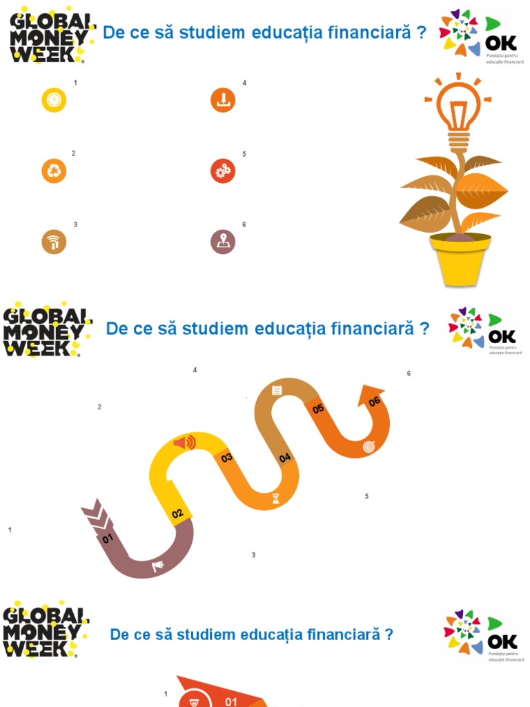Educația financiară | PDF | Microsoft Power Point | Infographics