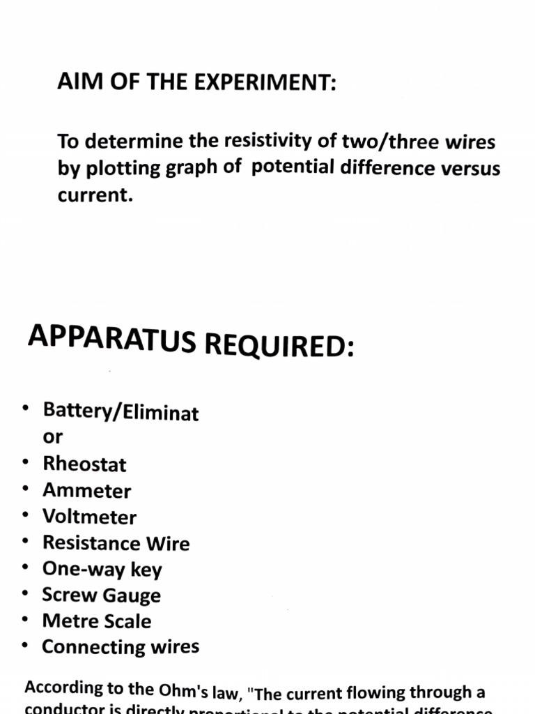 Ohm's Law | PDF | Electrical Resistance And Conductance | Electrical ...