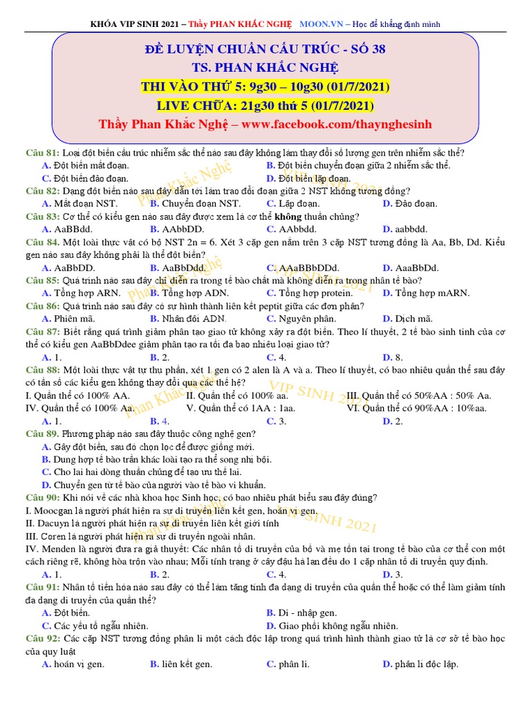 KT23 - ĐỀ 38 ĐỀ | PDF