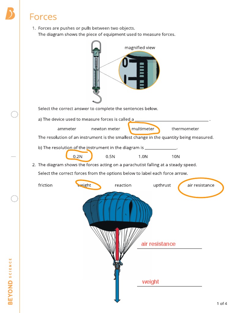Homework Forces 2 | PDF