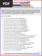 1500+ GK One Liners For SSC CGL | PDF | Sodium Bicarbonate | Bone