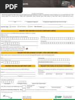 ATM Card Maintenance Request Form | PDF | Automated Teller Machine ...