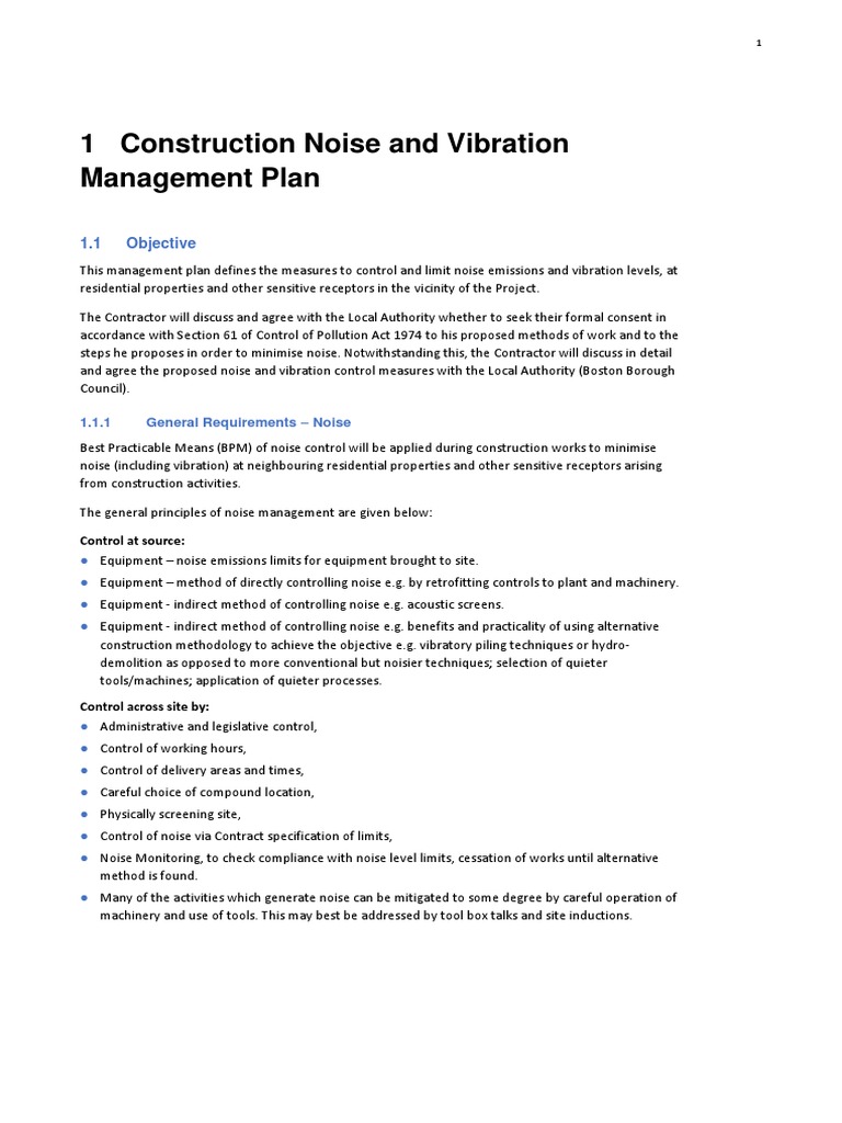 Appendix 1 - Max Forni - S Proof of Evidence Construction Noise and ...