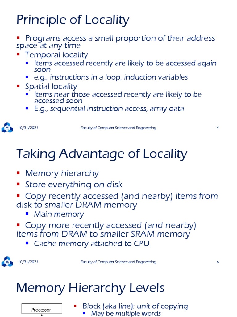 Principle of Locality and Memory Hierarchy | PDF | Cpu Cache | Dynamic ... Principle of Locality and Memory Hierarchy | PDF | Cpu Cache | Dynamic ...