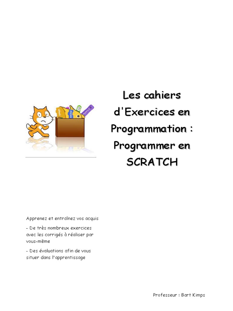 Cours de Scratch - Exercices Et Corrections | PDF | Structure de ...