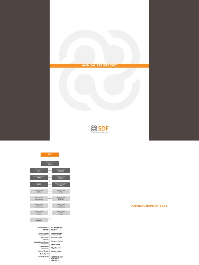 SDF Annual Report 2021 Insights | PDF | Tractor | Revenue