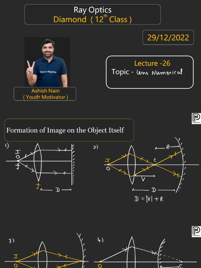 L-26 12th Diamond Chapter - Ray Optics | PDF
