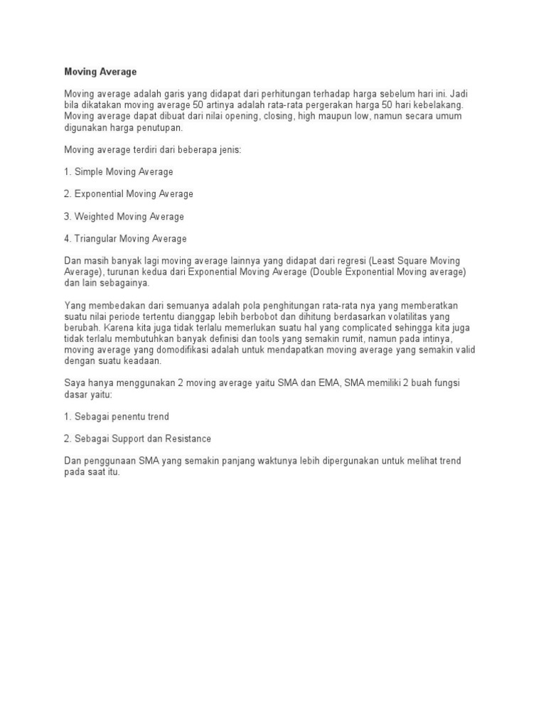 Moving Average | PDF