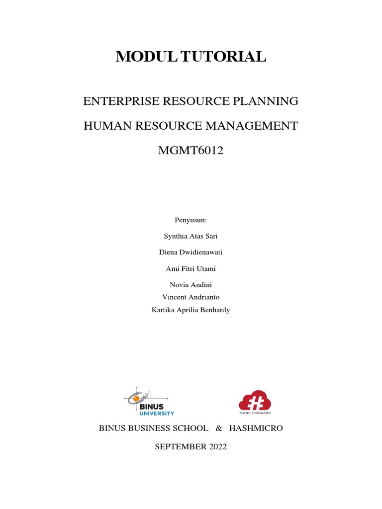 Final Modul ERP HRM | Download Free PDF | Login | Password