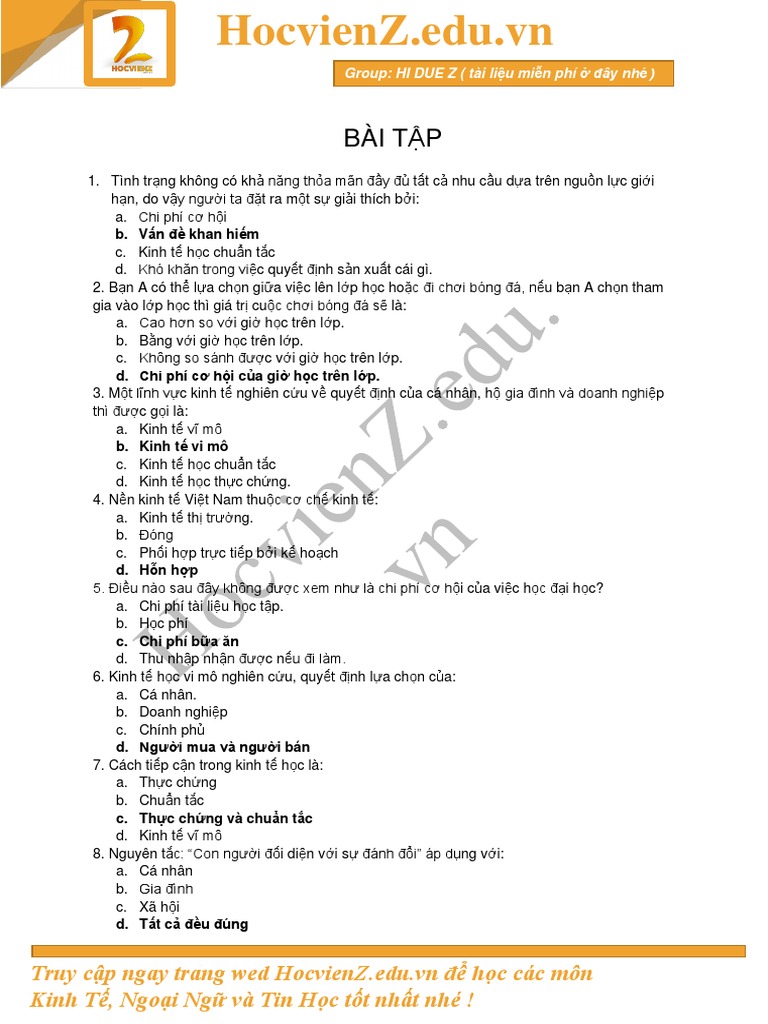 Microeconomics Chapter 1 Pdf