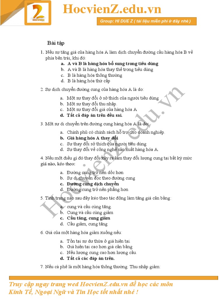 Microeconomics - Chapter 2 | PDF