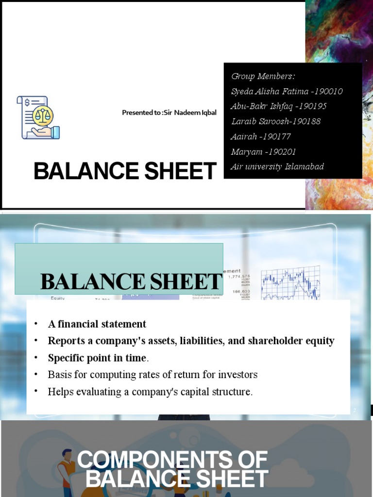 Balance Sheet Presentation | PDF | Balance Sheet | Equity (Finance)