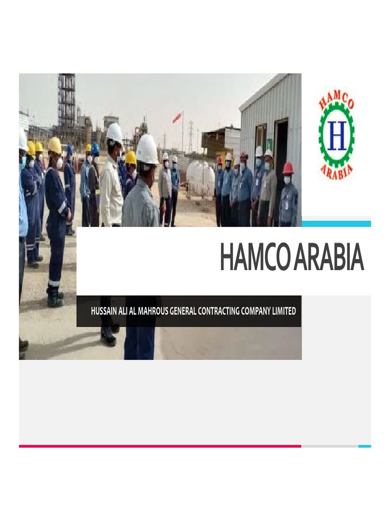 Hamco Arabia Company Profile | Download Free PDF | Pipe (Fluid ...